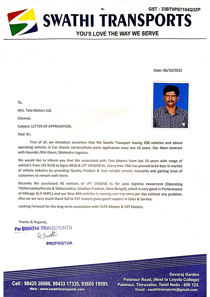 Sales – Tata Motors Commercial Vehicles | VST Motors